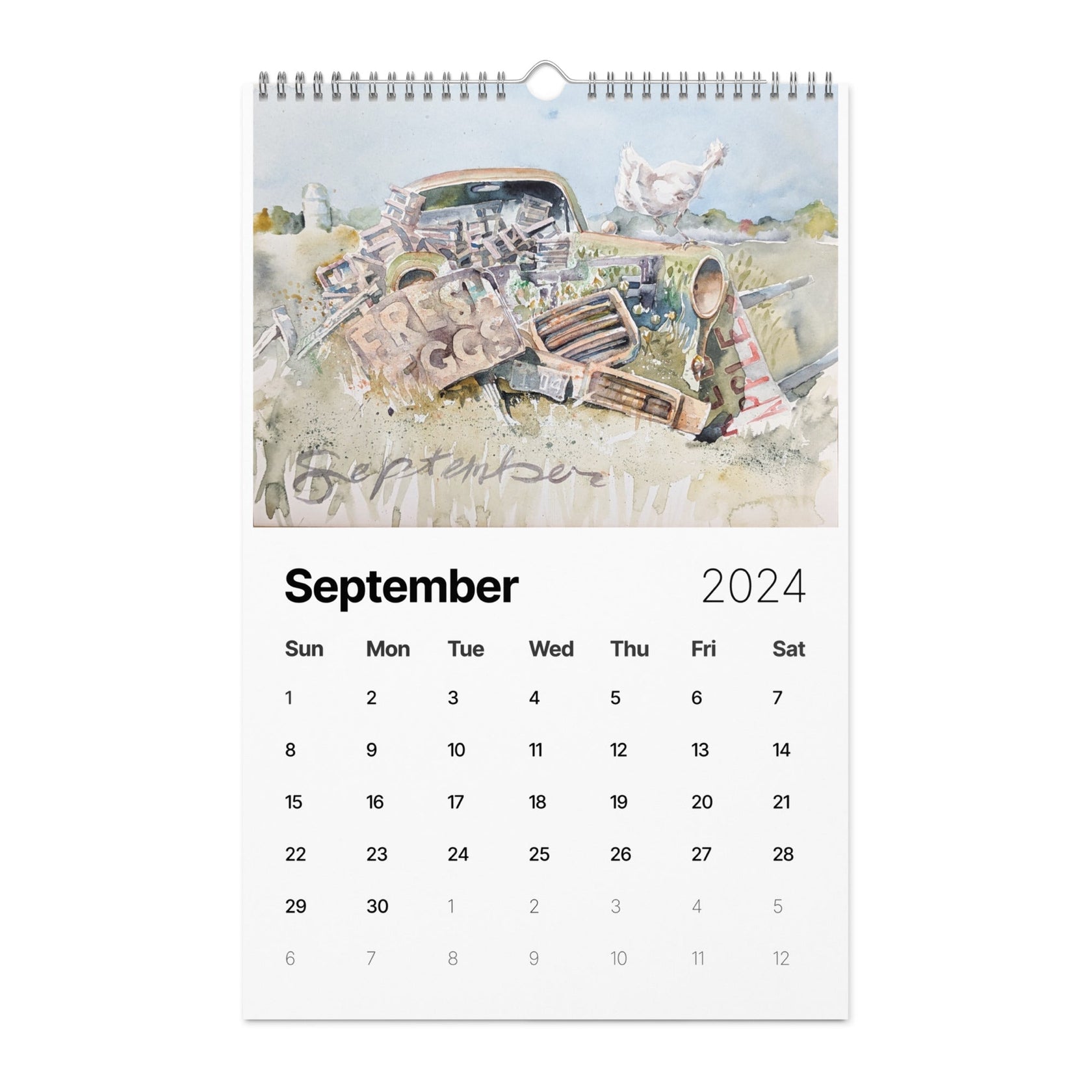 2024 Calendar in Watercolors by Allen Hudson – Art for Redemption